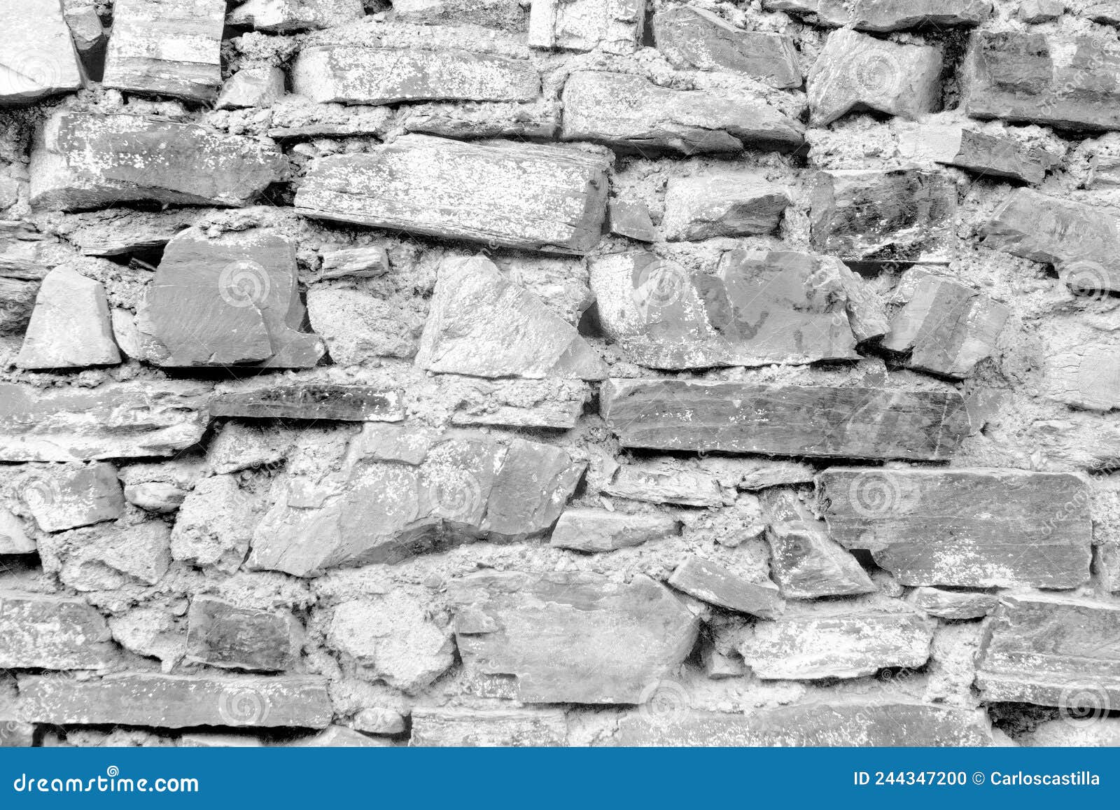 White Stone Old Wall with Grain Texture Stock Photo - Image of concrete ...