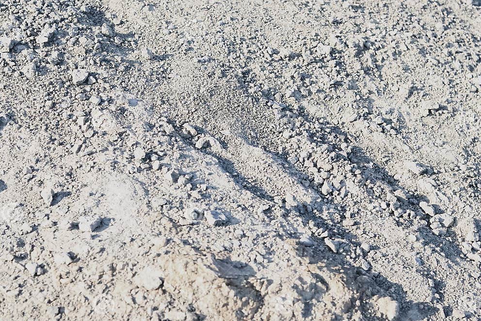 White Stone Sand in the Mountains Stock Image - Image of solid, sandy ...