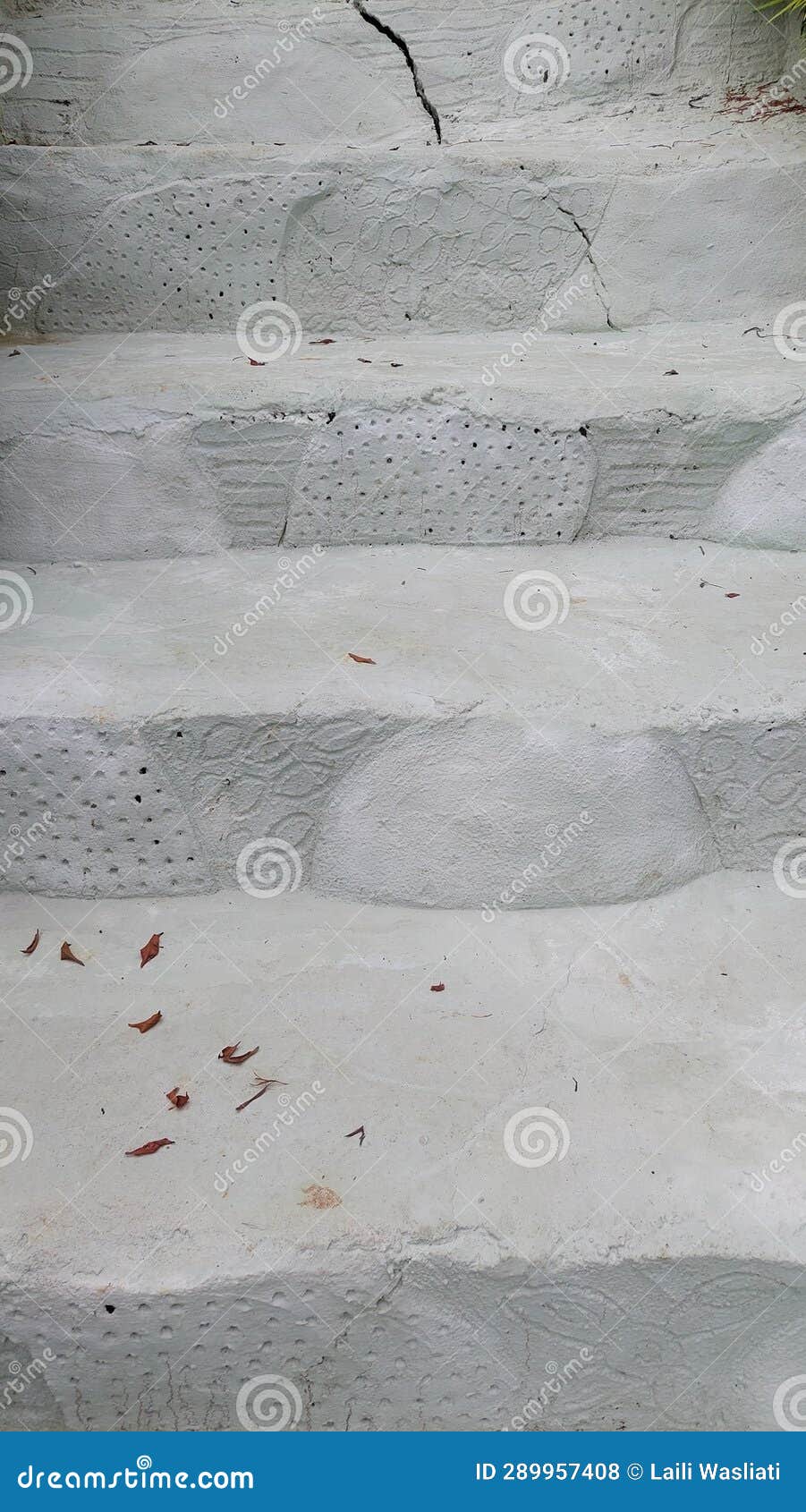 White Stone Steps in the Garden Stock Photo - Image of wood, plaster ...