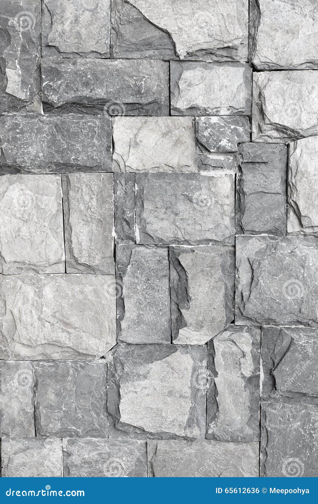 White Stone Wall for Background Design. Stock Photo - Image of texture ...