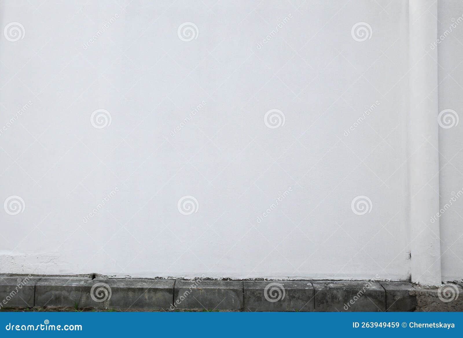 White Stone Wall of Building Outdoors. Exterior Design Stock Image ...