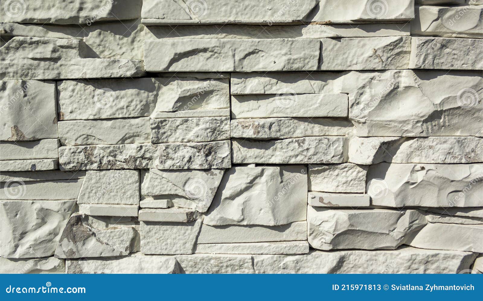 White Stone Wall. Rough Exterior Texture Stock Image - Image of ...