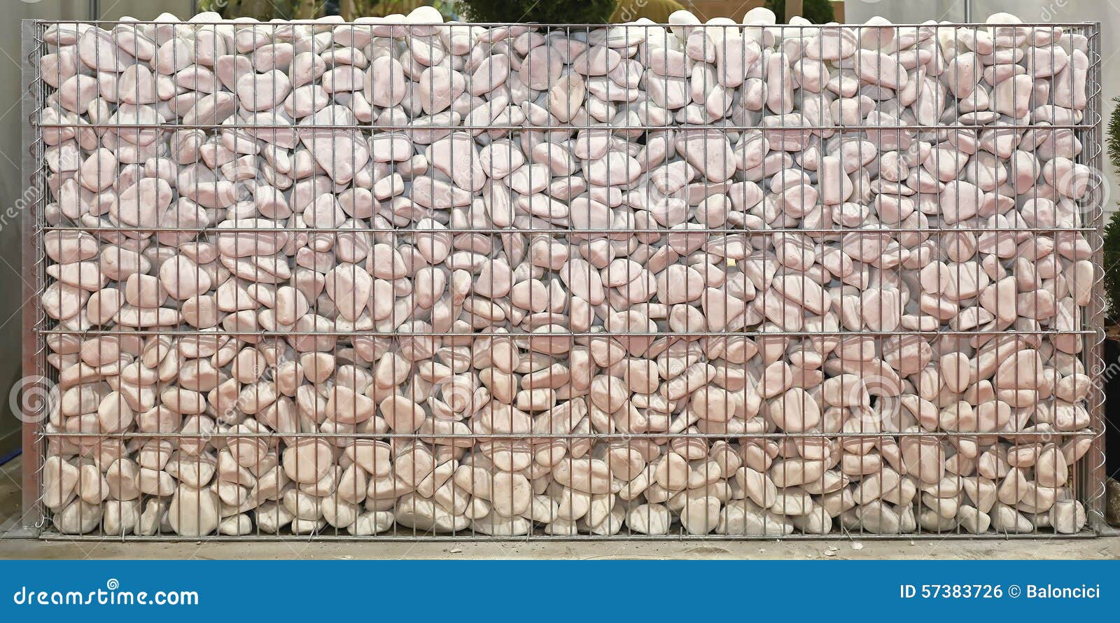 White Stone Wall stock photo. Image of pebbles, architecture - 57383726