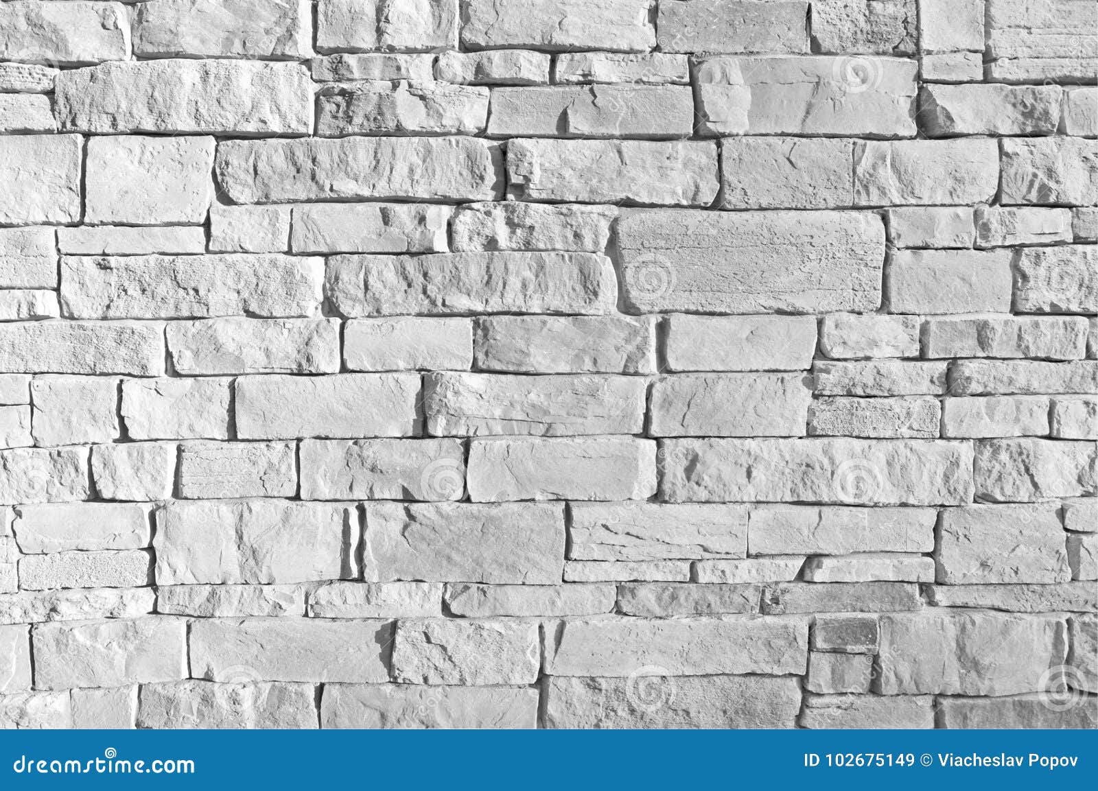 White stone wall texture. stock image. Image of construction - 102675149