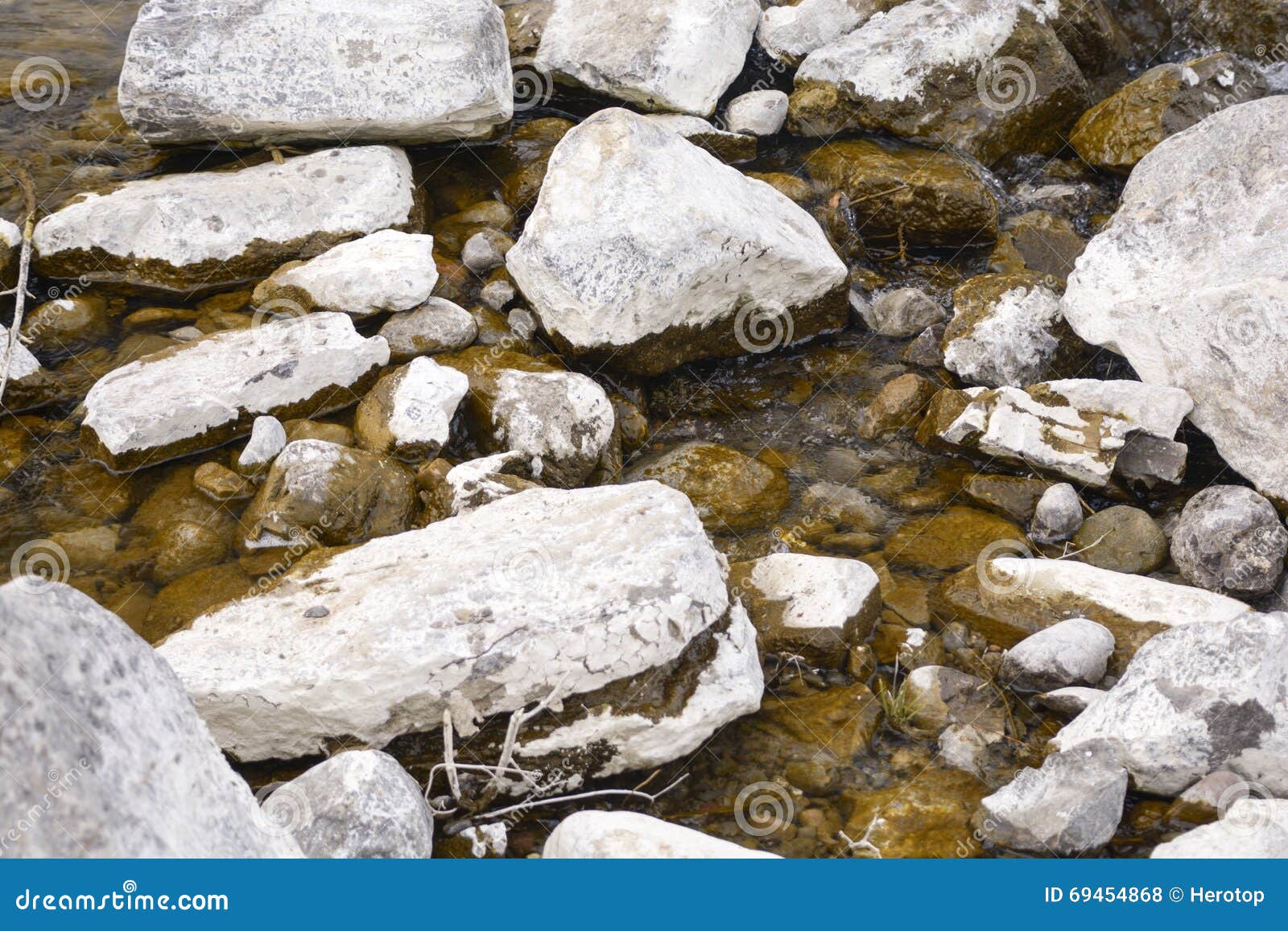 White stone and water stock photo. Image of stones, distance - 69454868