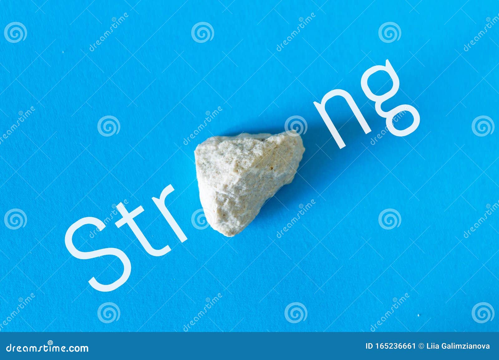 The Word Strong Painted In Black Paint On Wooden Sign American Flags In ...