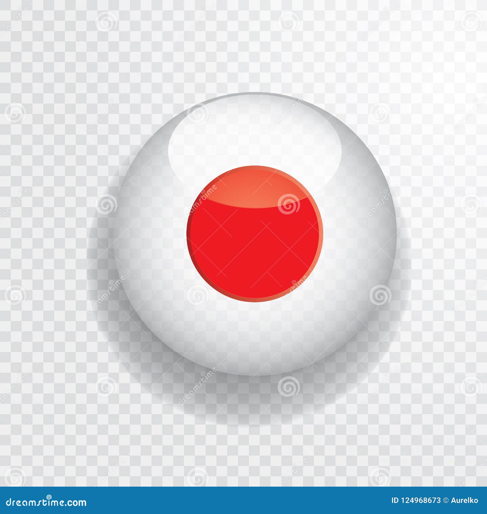 White stop button stock vector. Illustration of pause - 124968673