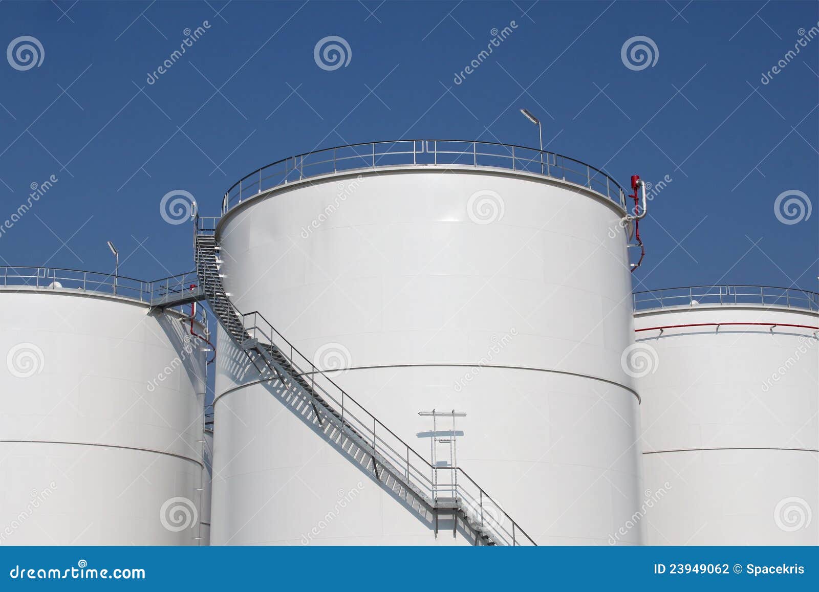 White storage tanks stock photo. Image of energy, reservoir - 23949062