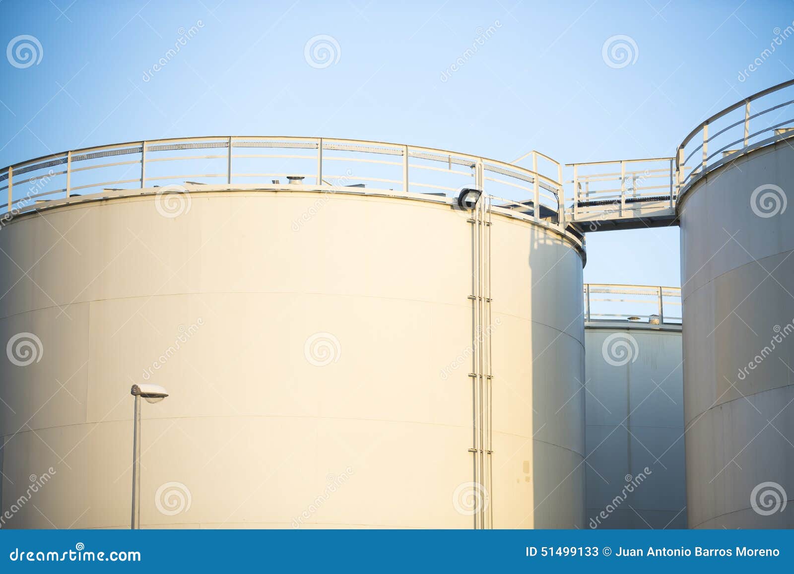 White Storage Tanks Royalty-Free Stock Photography | CartoonDealer.com ...