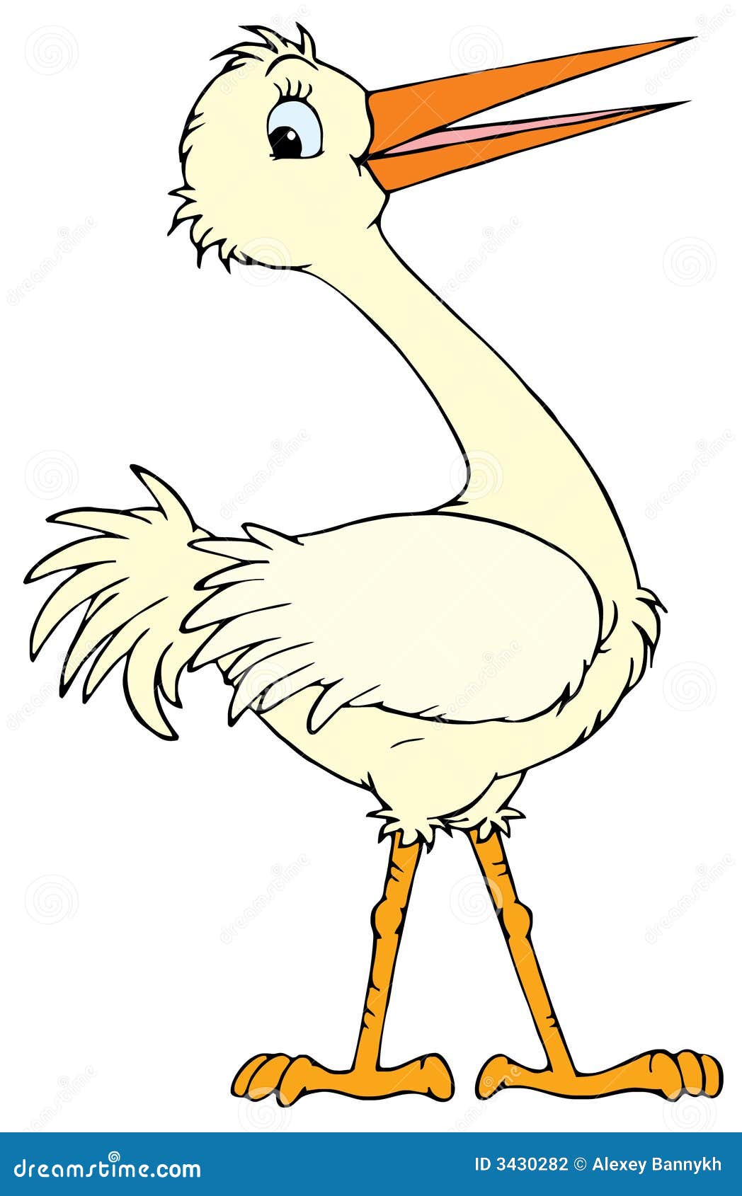 Cute Stork Clip Art