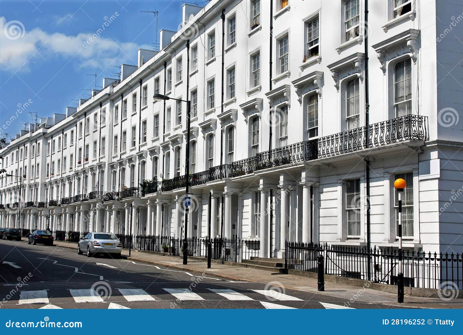 White street stock photo. Image of sidewalk, city, residential - 28196252