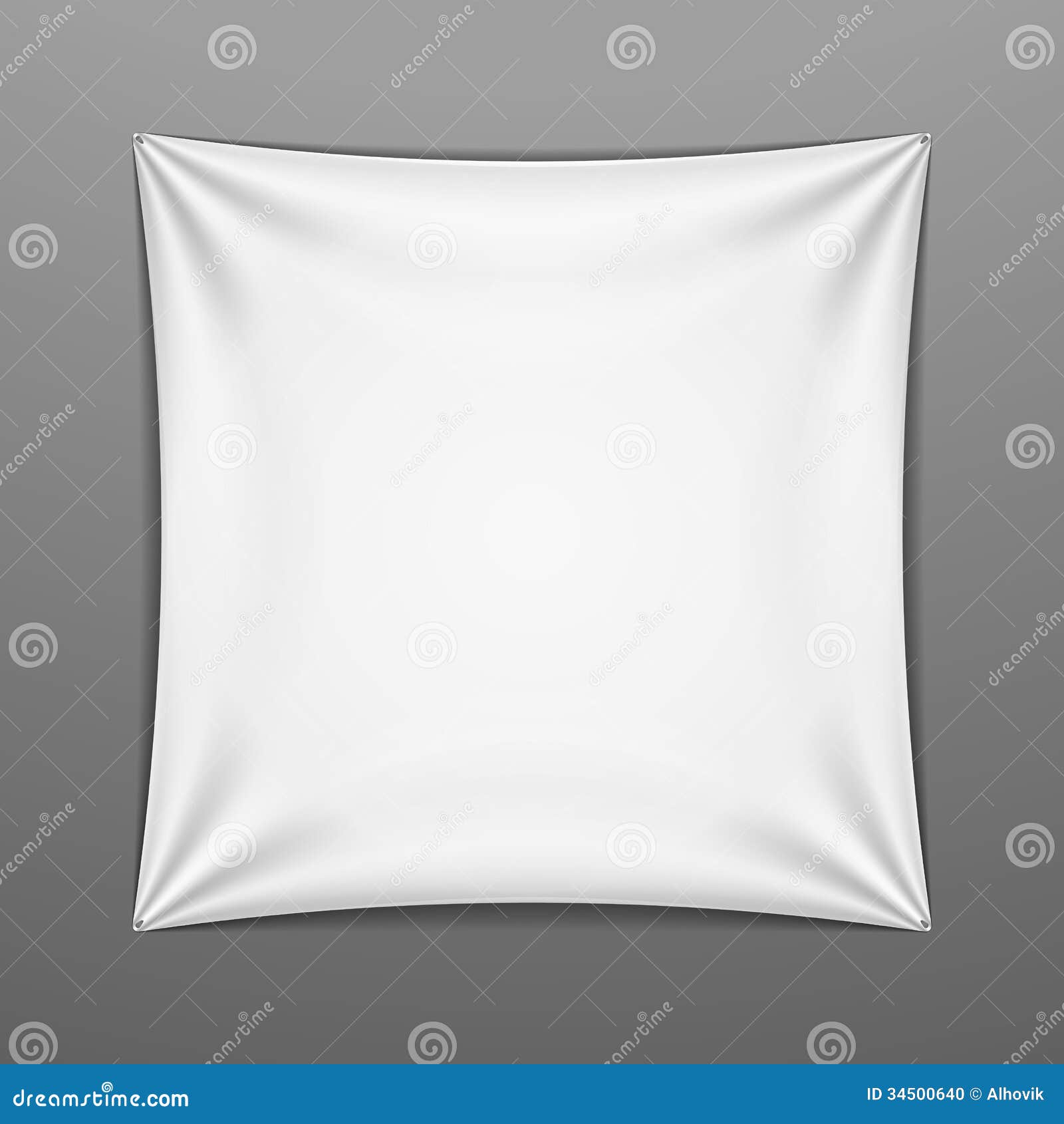 White Stretched Square Shape with Folds Stock Vector - Illustration of ...