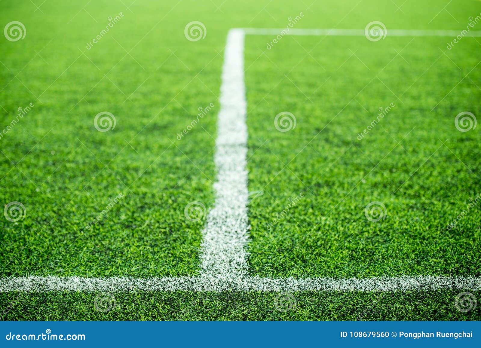 Stripe on soccer field stock photo. Image of outdoors - 108679560