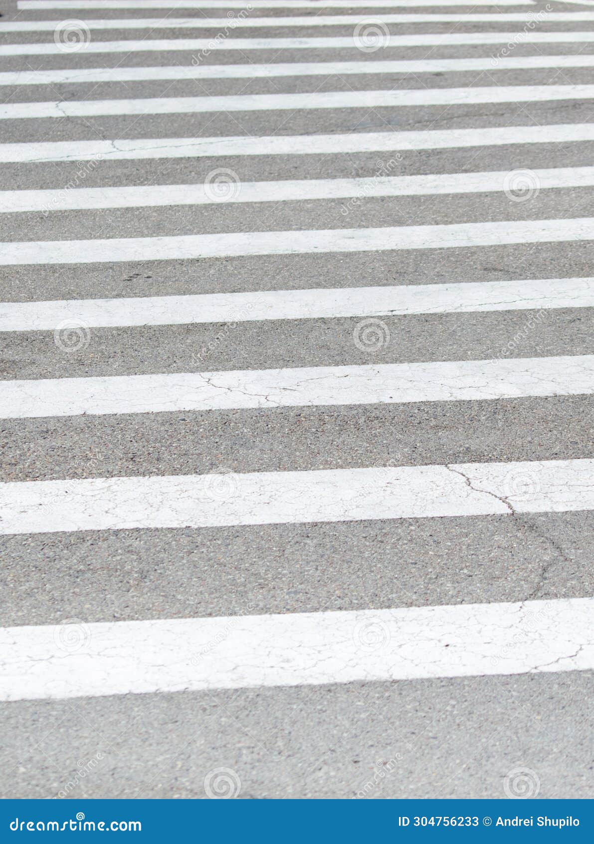 White Stripes on an Asphalt Road. Crosswalk Stock Image - Image of ...