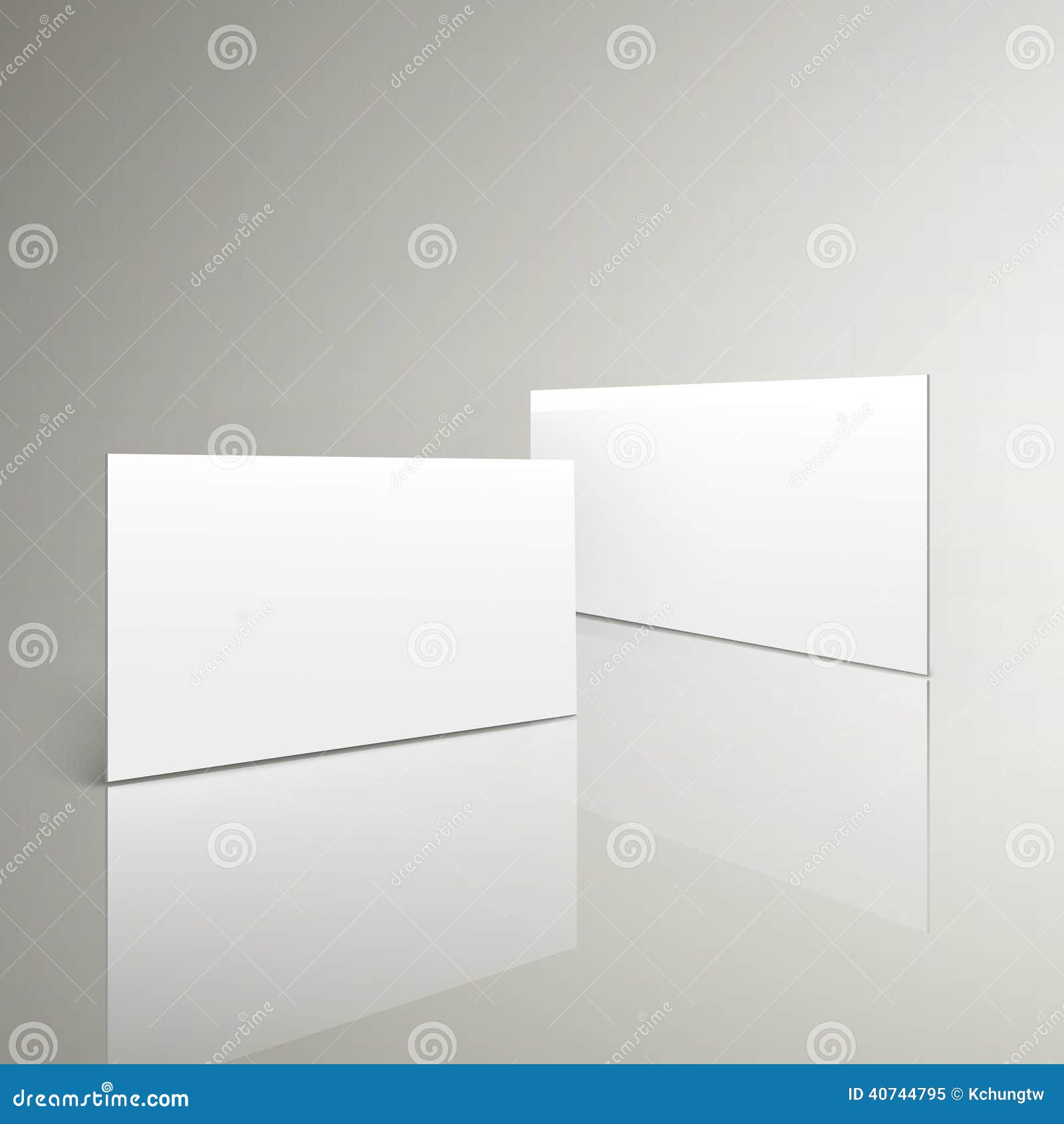 White Style of 3d Blank Name Card Design Stock Vector - Illustration of ...