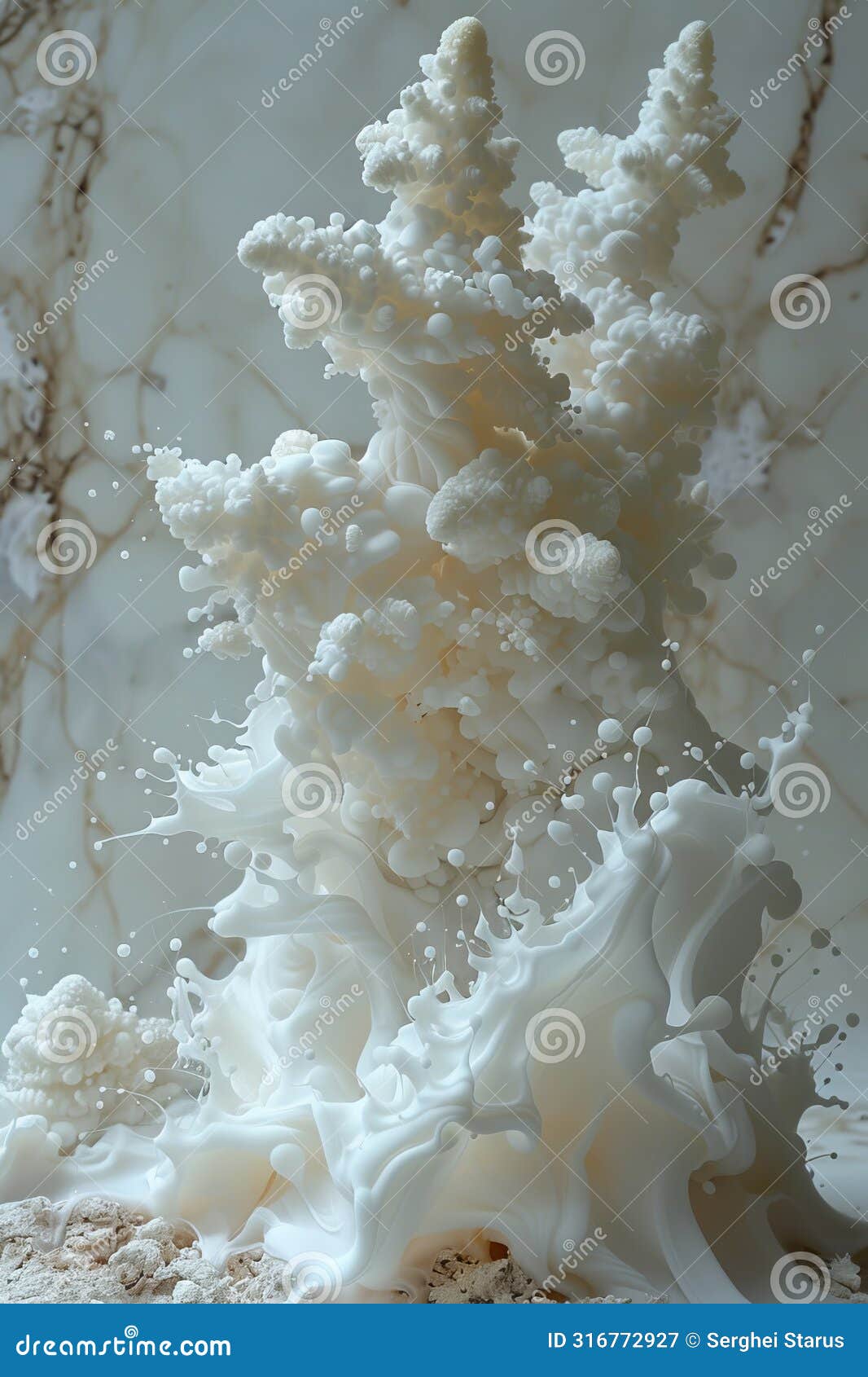 A White Substance is Being Poured into a Container on the Table, AI ...