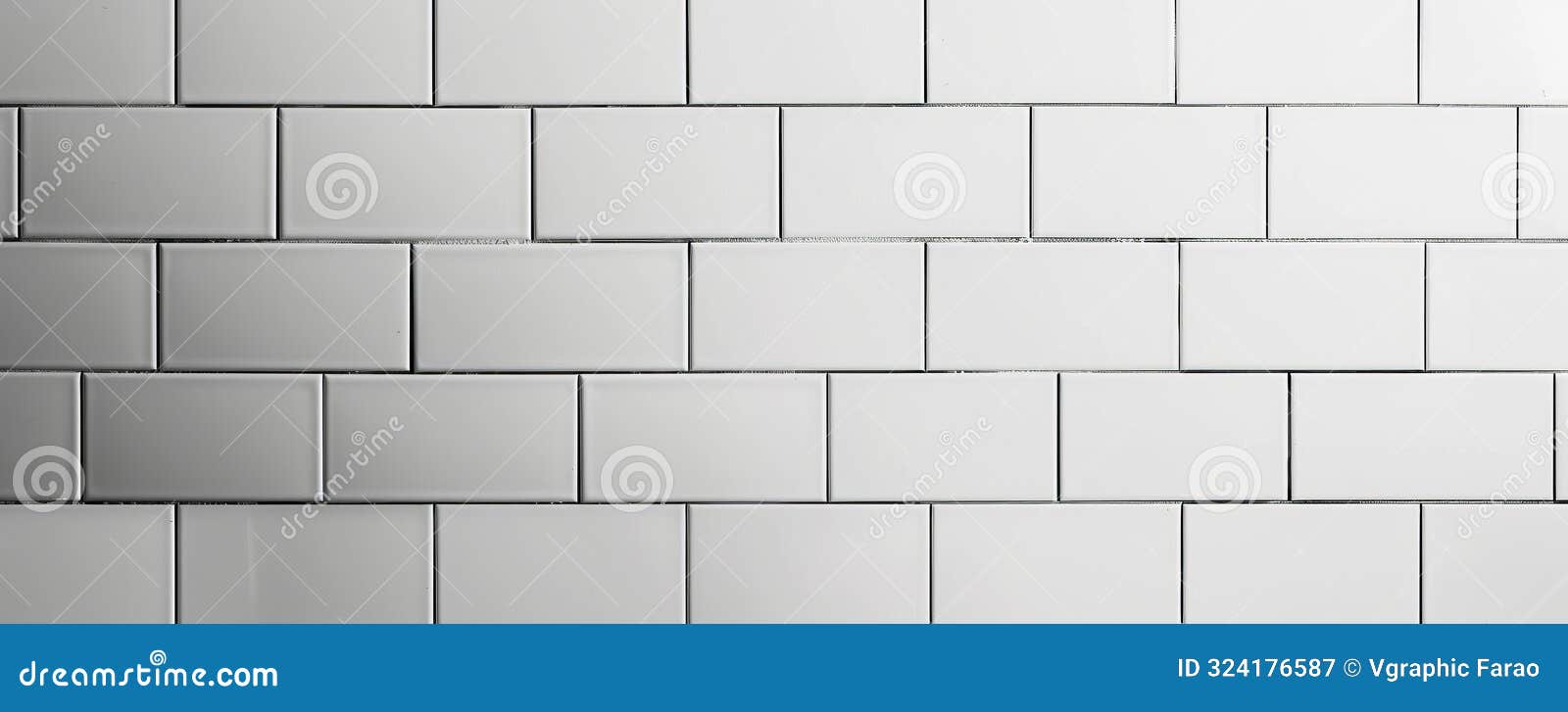 White Subway Tile Wall in Horizontal Alignment Stock Image - Image of ...
