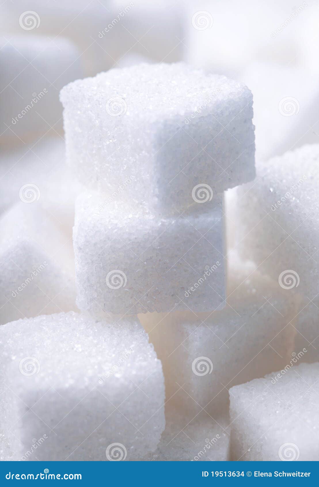 White sugar cubes stock photo. Image of granular, square - 19513634