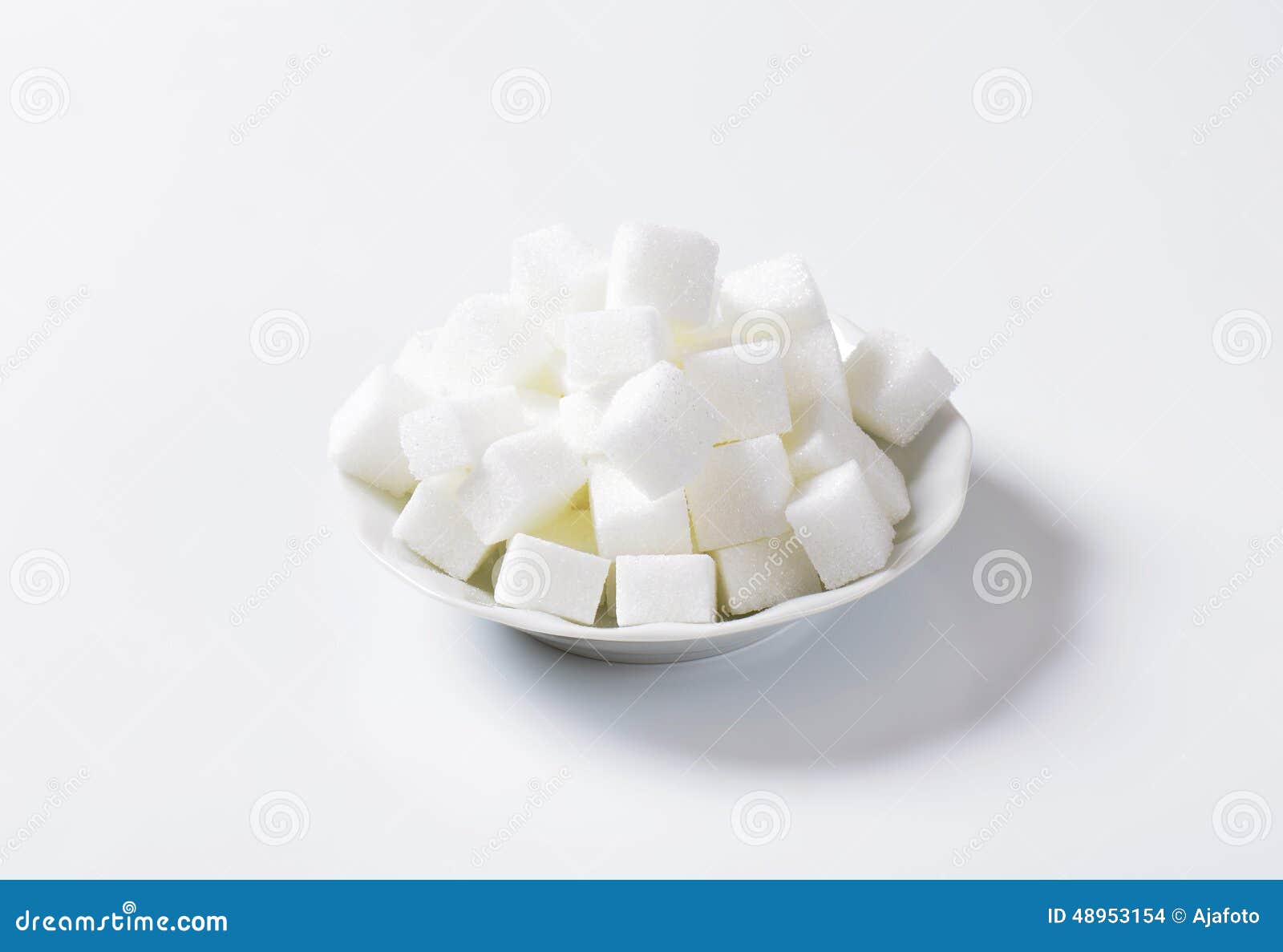 White sugar cubes stock photo. Image of table, sweetener - 48953154