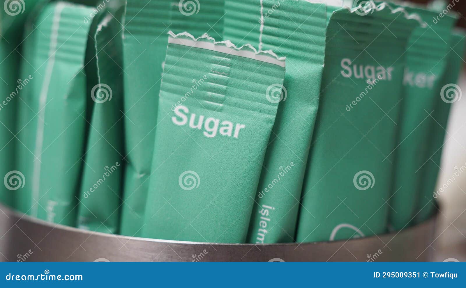White Sugar in a Paper Packet on Table Stock Video - Video of ...