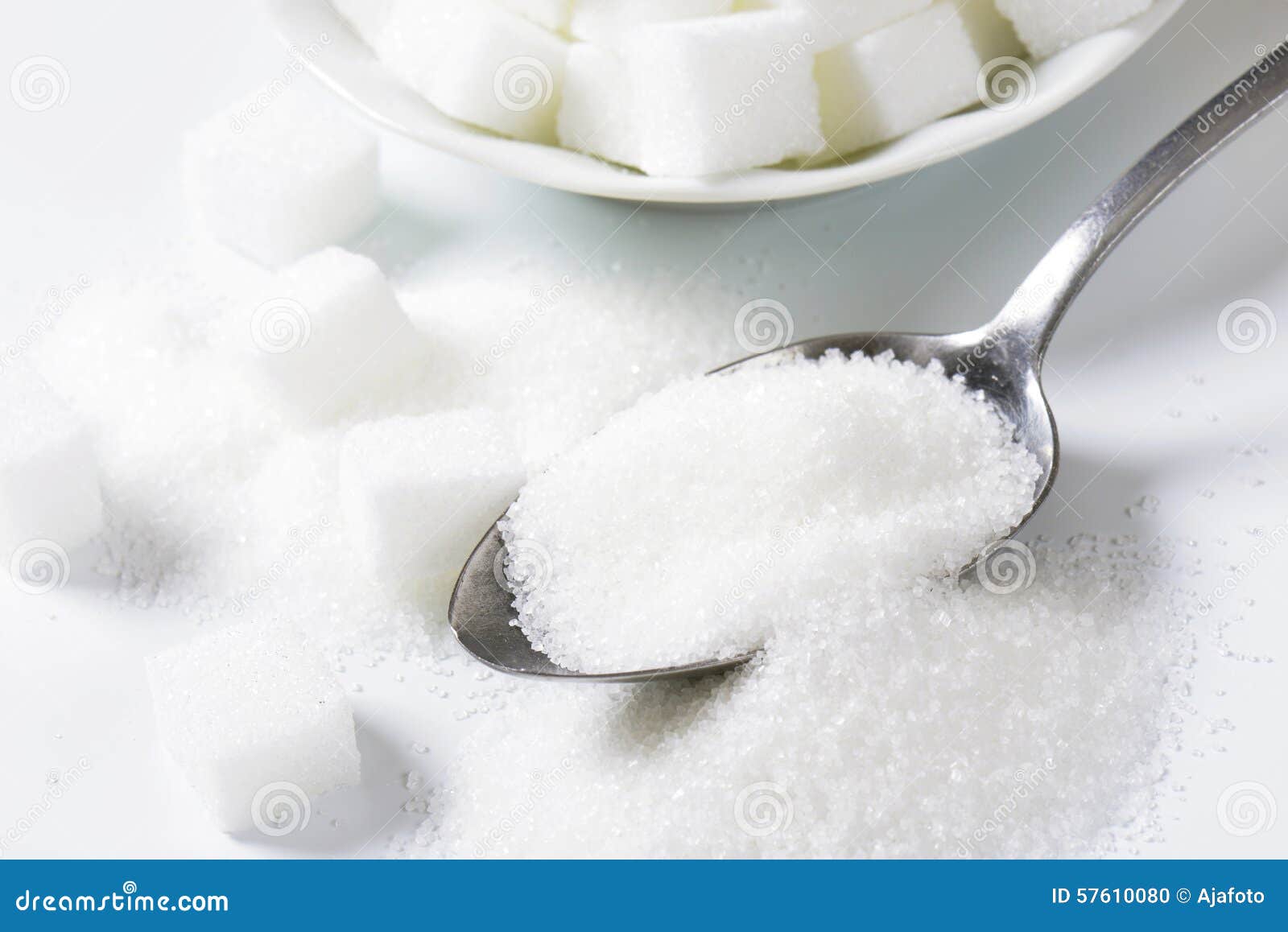 White sugar stock photo. Image of food, heap, white, crystal - 57610080