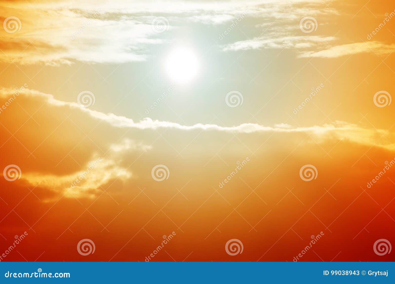 White Sun in the Red Sky stock image. Image of sundown - 99038943