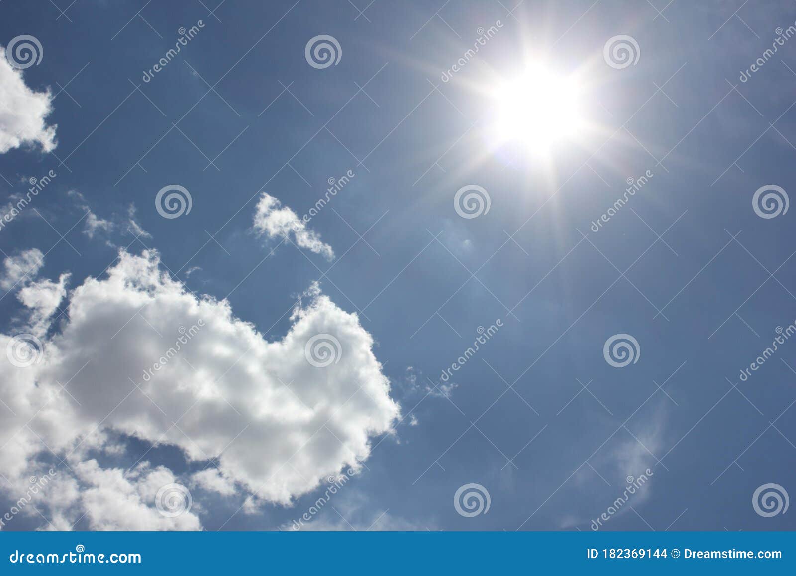 White sun in the sky stock photo. Image of freshness - 182369144