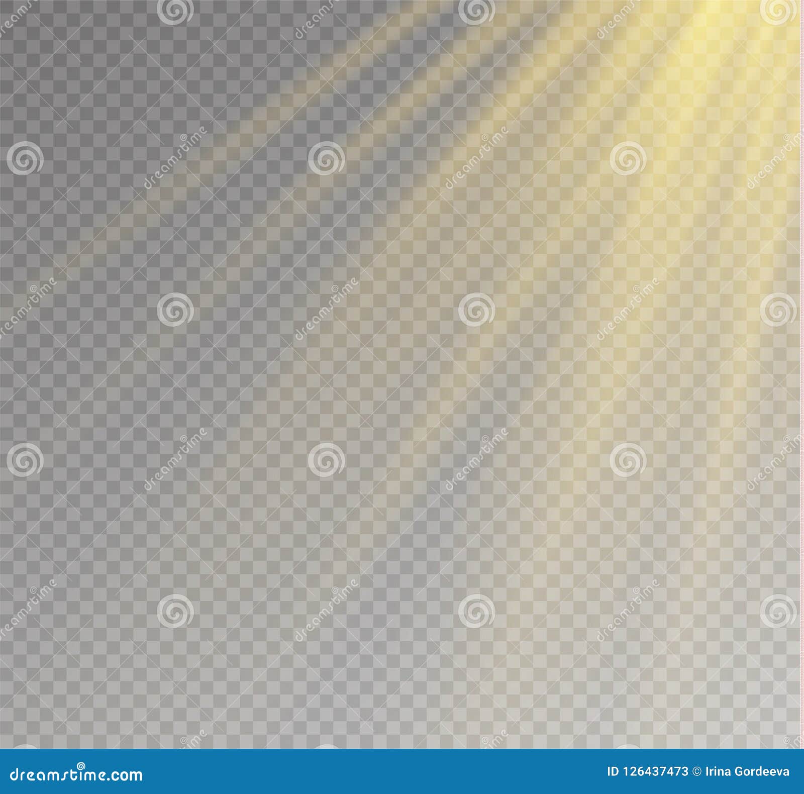 White Sunlight light stock vector. Illustration of center - 126437473