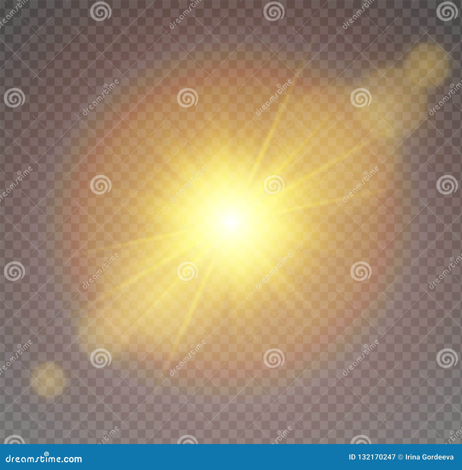 White Sunlight light stock vector. Illustration of abstract - 132170247