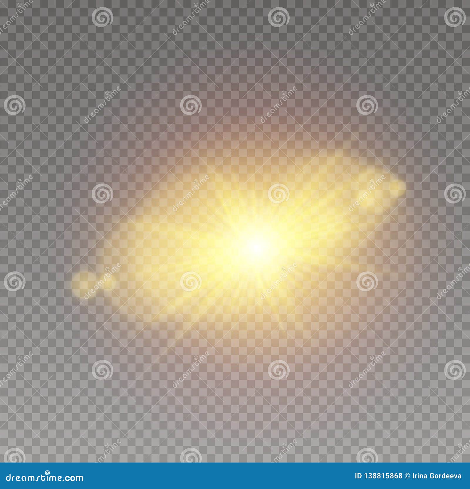 White Sunlight light stock vector. Illustration of flash - 138815868