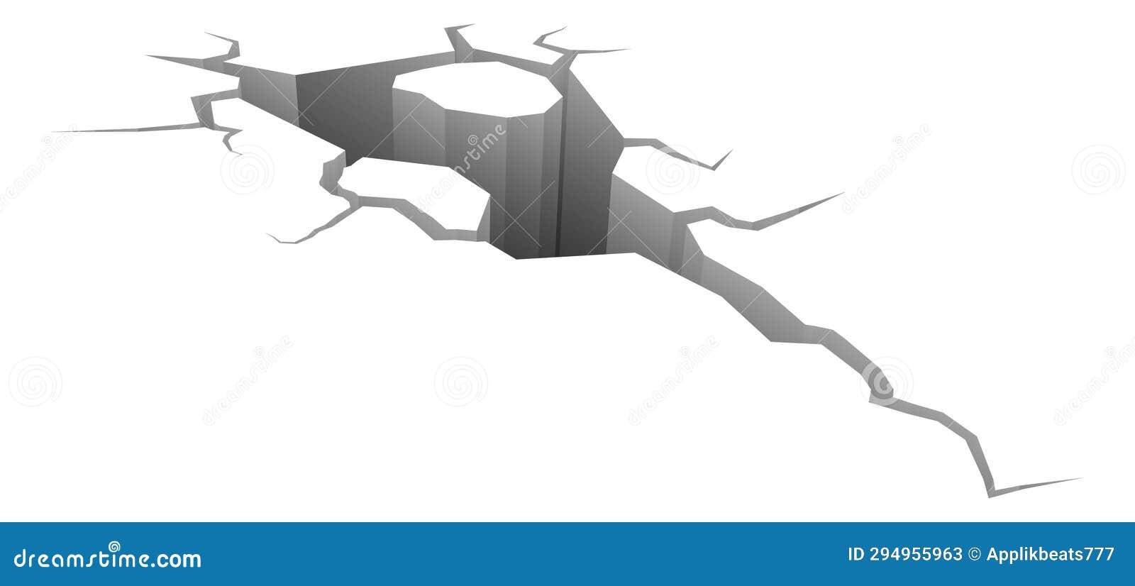 White Surface. Damage Ground Stock Vector - Illustration of break ...