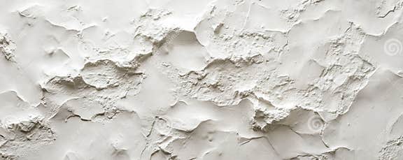 A White Surface with a Rough, Stucco-like Texture. the Texture is ...