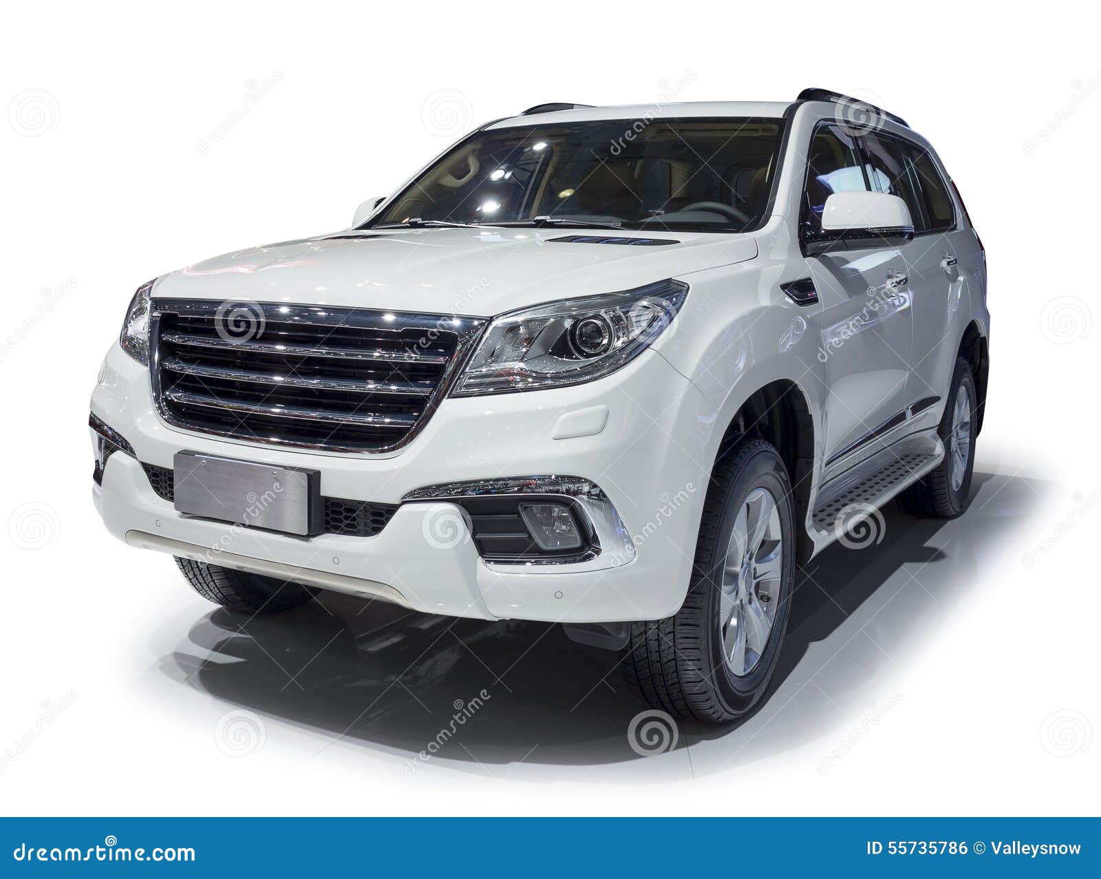 White SUV stock photo. Image of europe, economic, haval - 55735786
