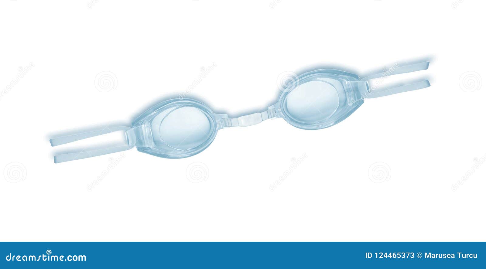 White Swimming Goggles Isolated Stock Illustration - Illustration of ...