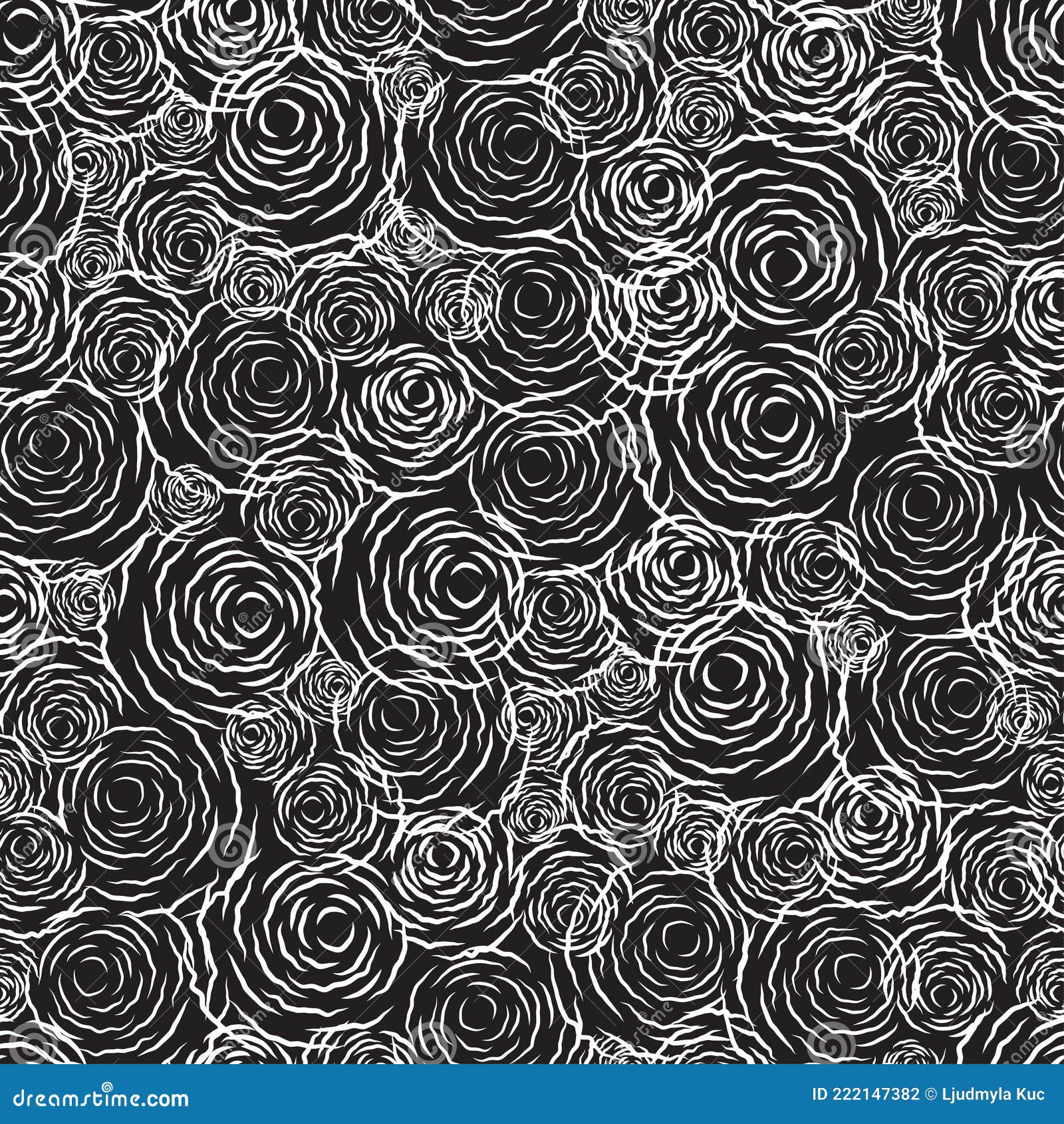 White Swirls Seamless Pattern Stock Vector - Illustration of backdrop ...