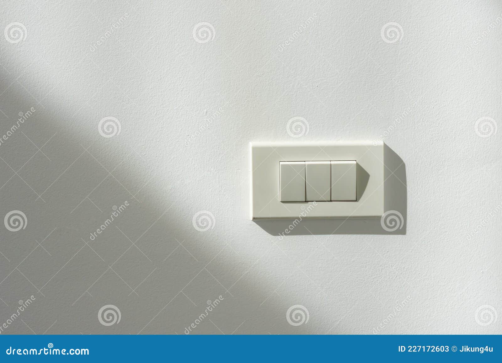 White Switch Power on a White Wall Stock Image - Image of closeup ...