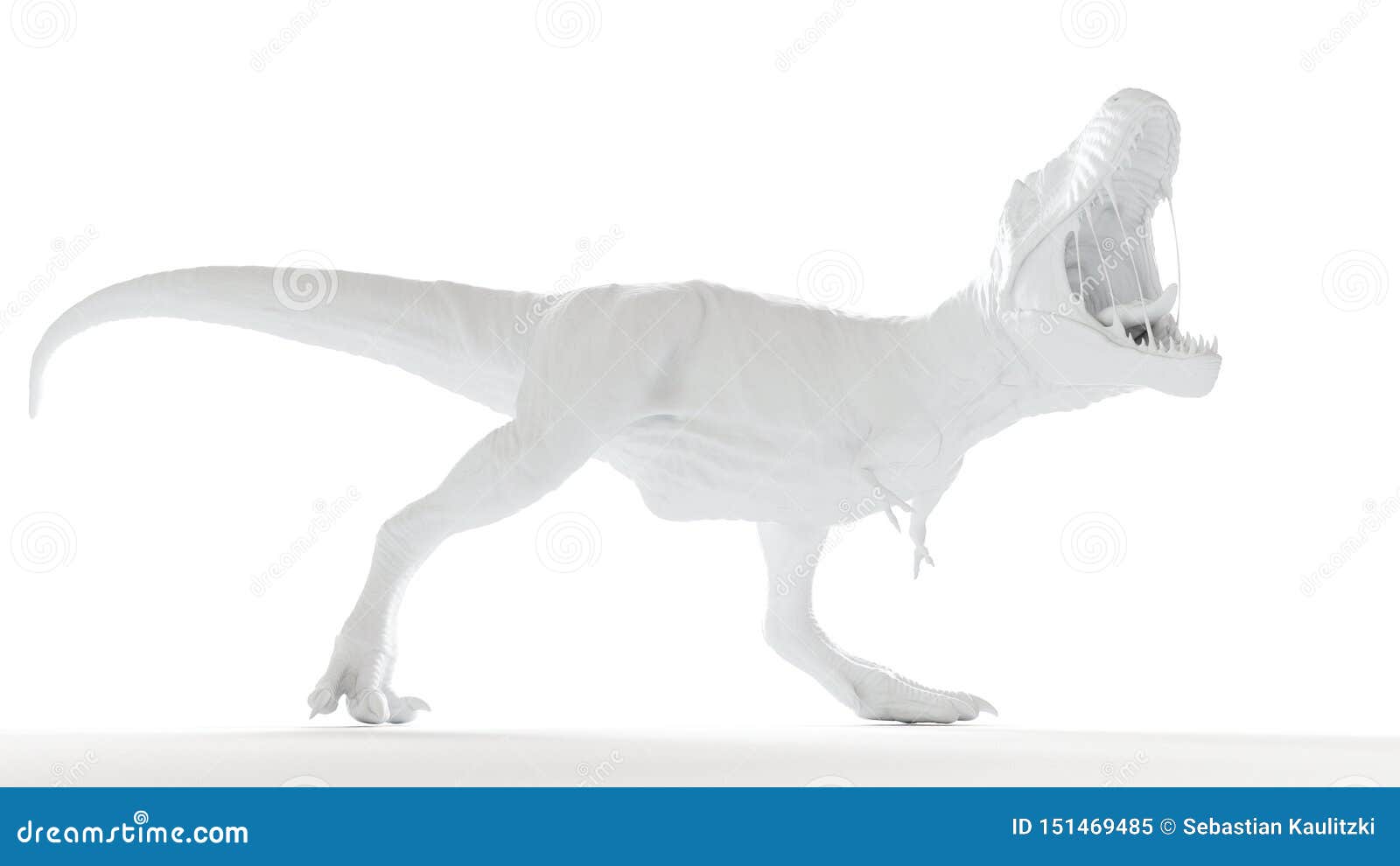 A white t-rex stock illustration. Illustration of ancient - 151469485