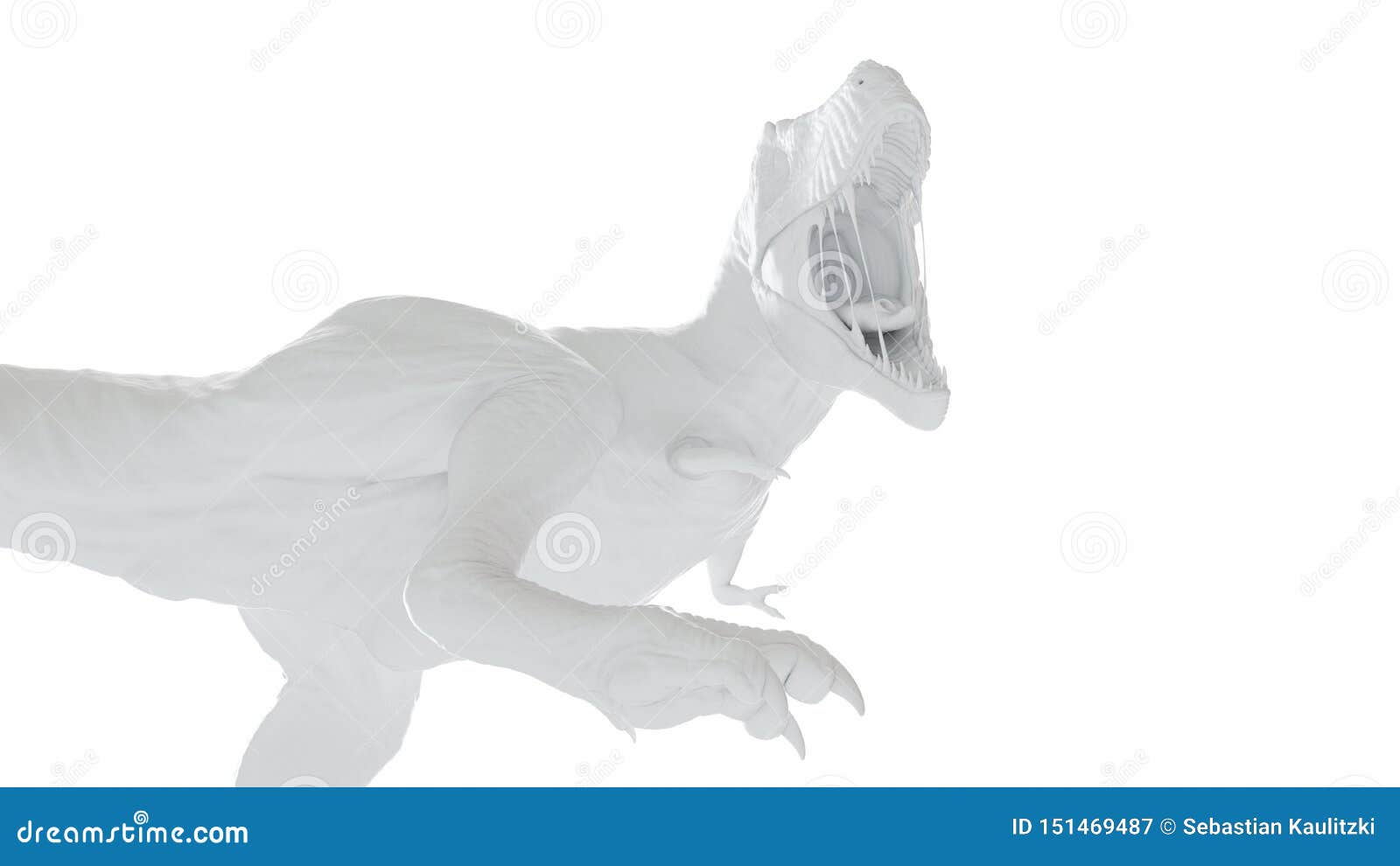 A white t-rex stock illustration. Illustration of frightening - 151469487