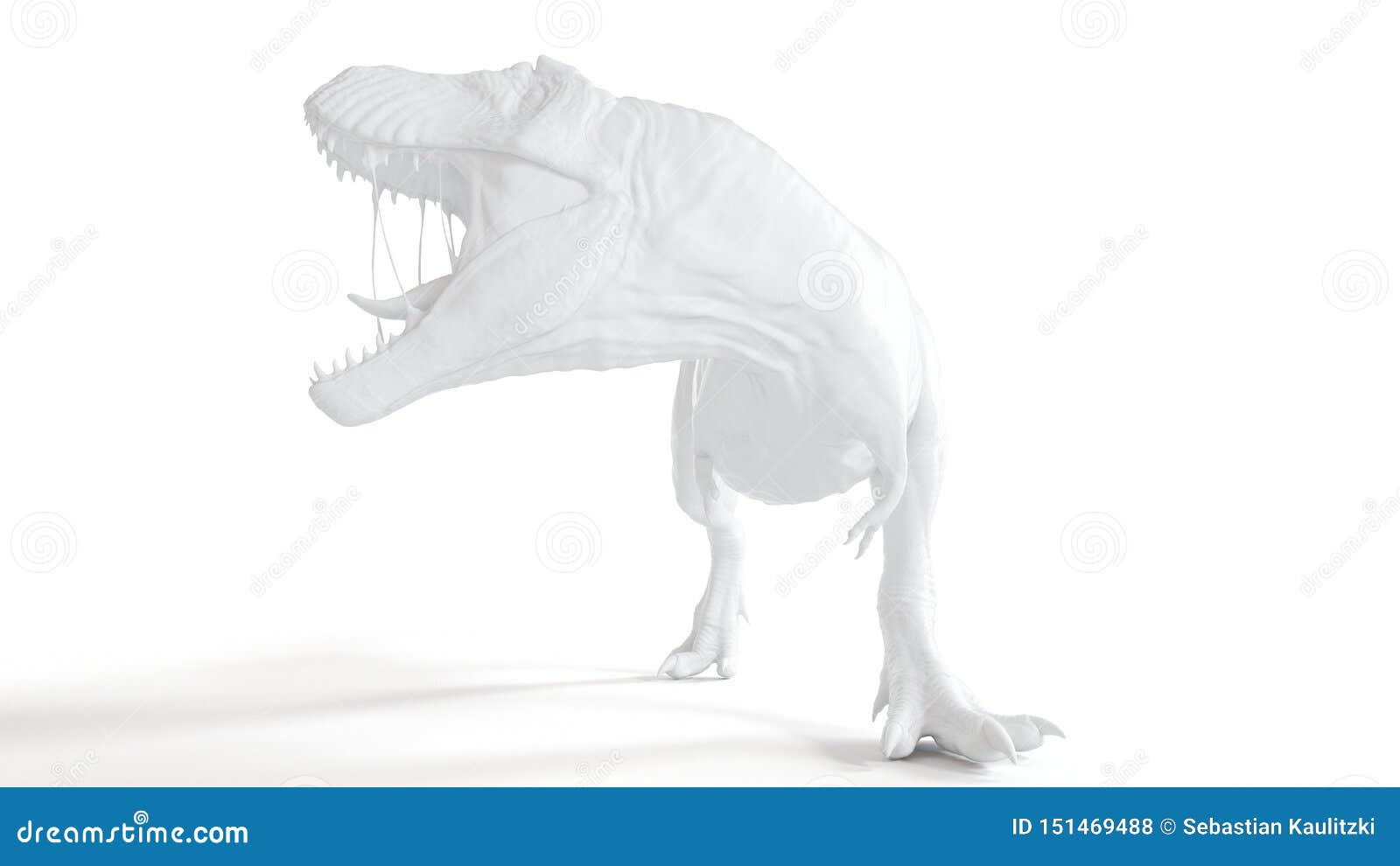 A white t-rex stock illustration. Illustration of paleontology - 151469488