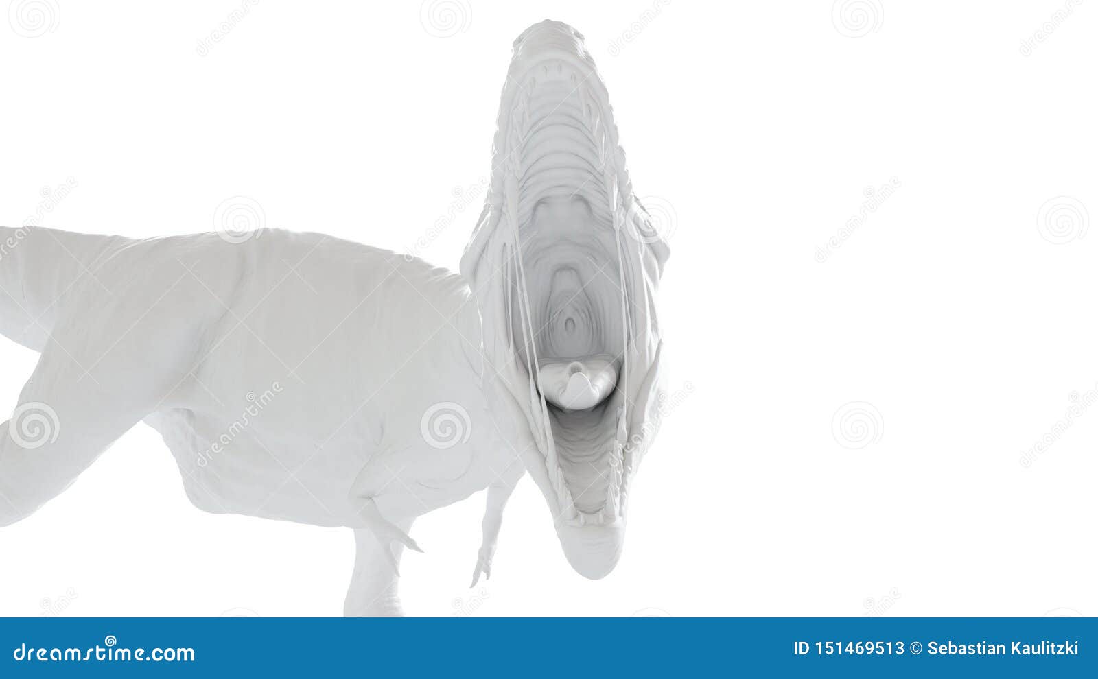 A white t-rex stock illustration. Illustration of danger - 151469513
