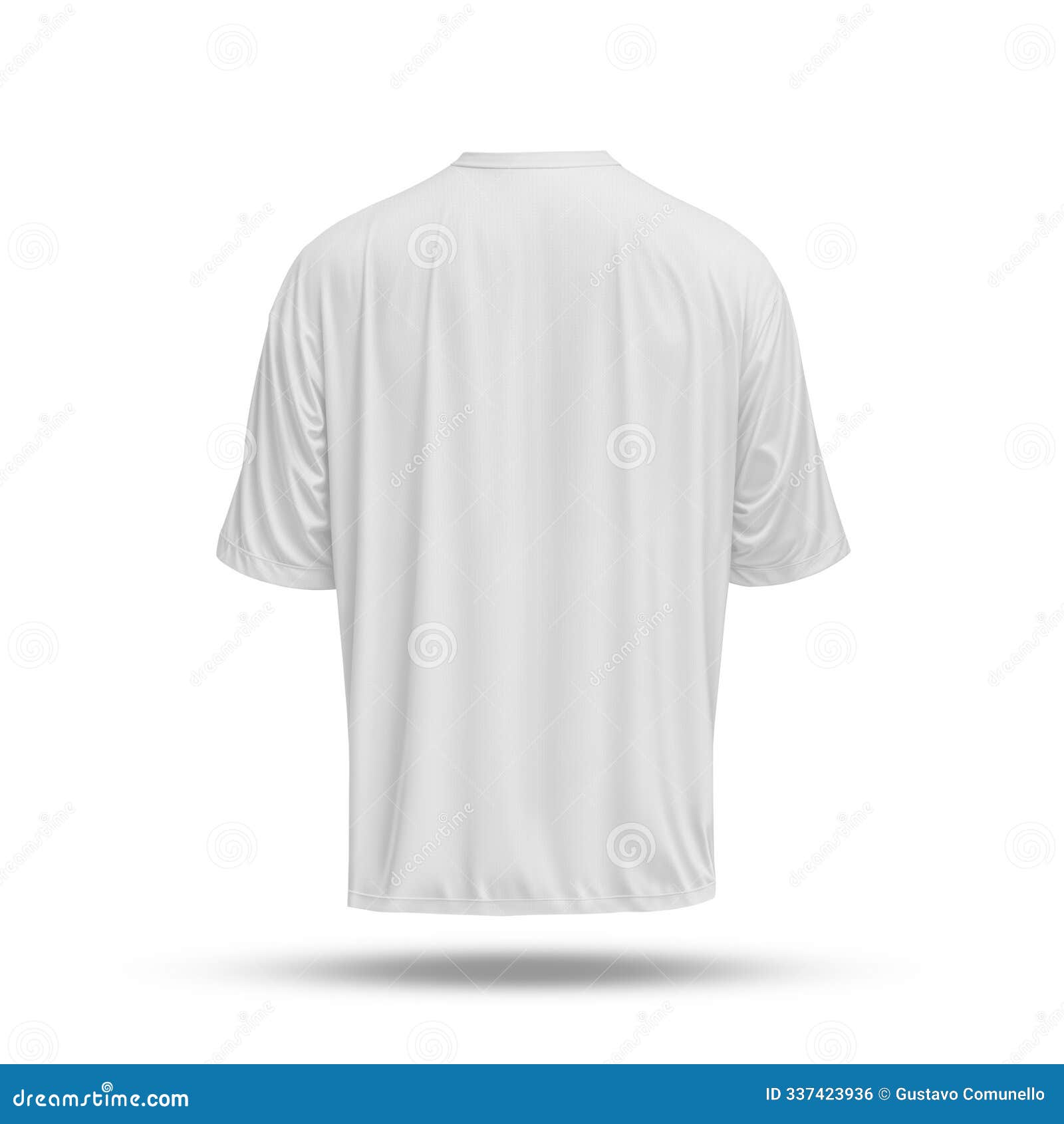 White T-Shirt Back View stock illustration. Illustration of garment ...