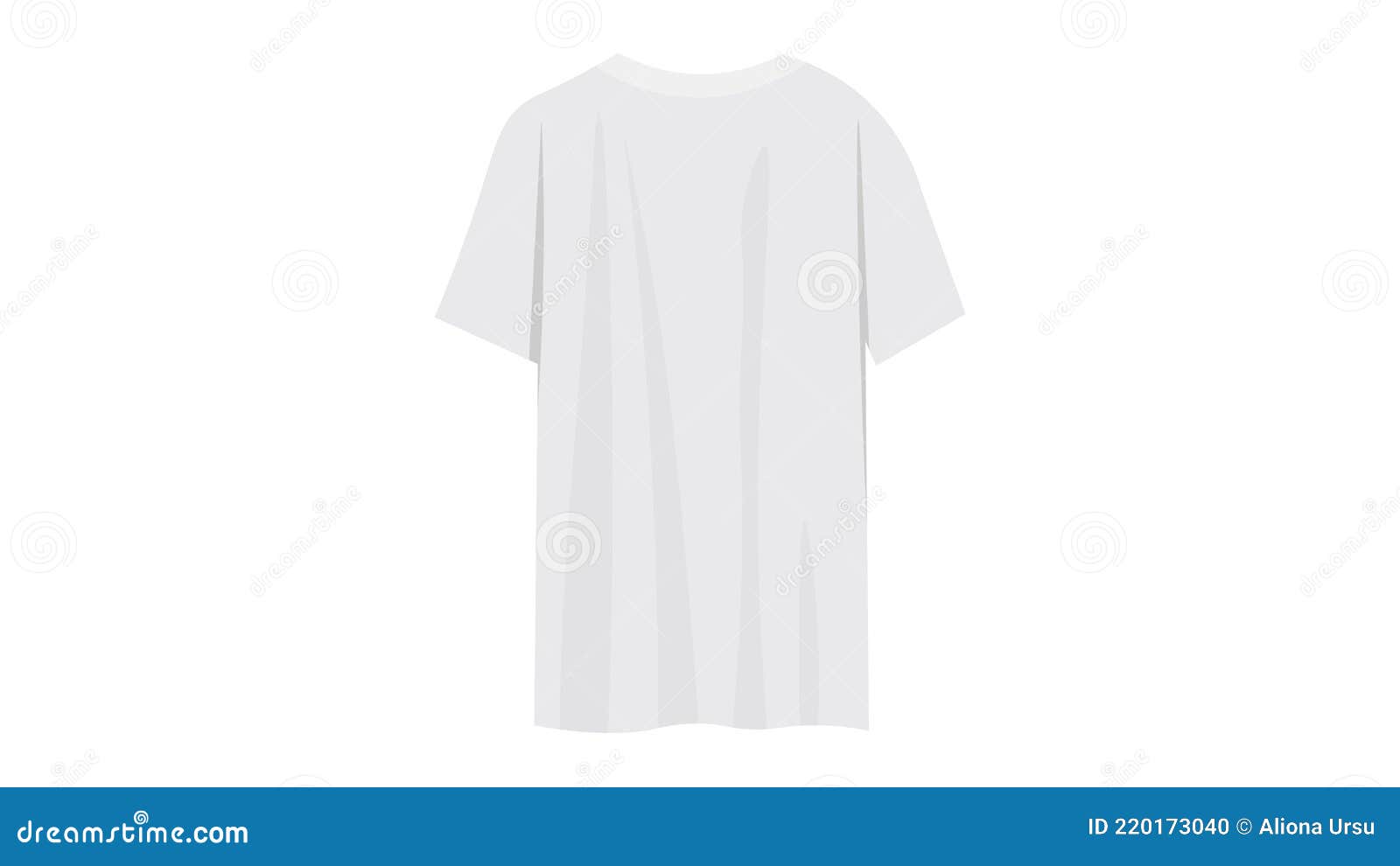 White t-shirt vector. stock vector. Illustration of cloth - 220173040