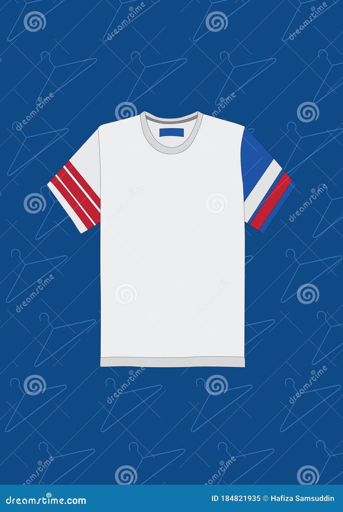 White T Shirt. Vector Illustration Decorative Background Design Stock ...