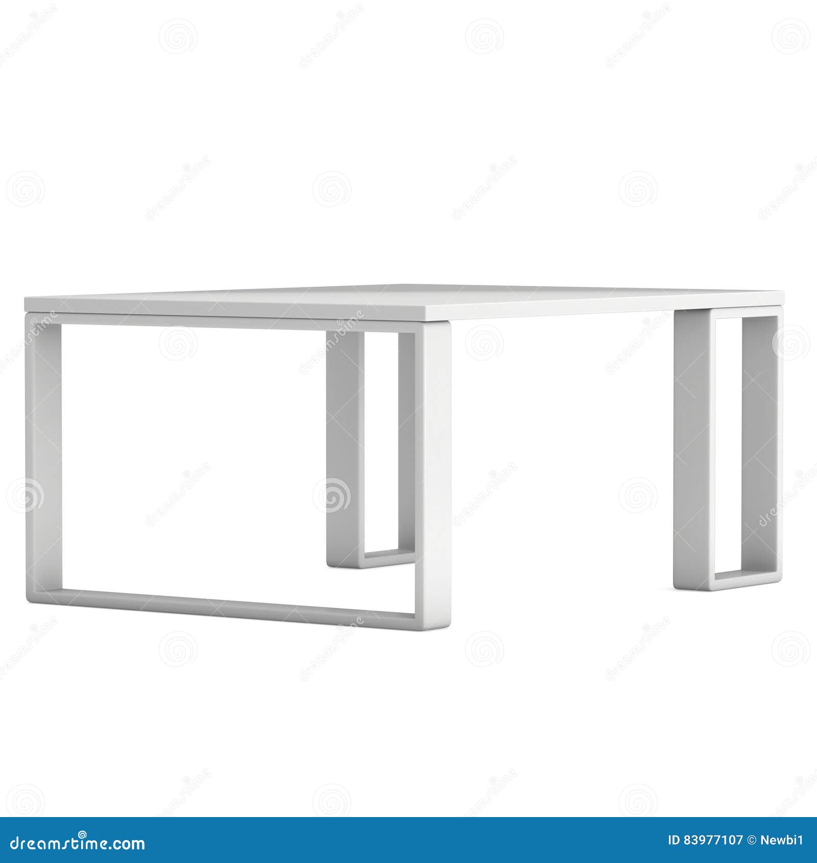 White Table 3D stock illustration. Illustration of plank - 83977107