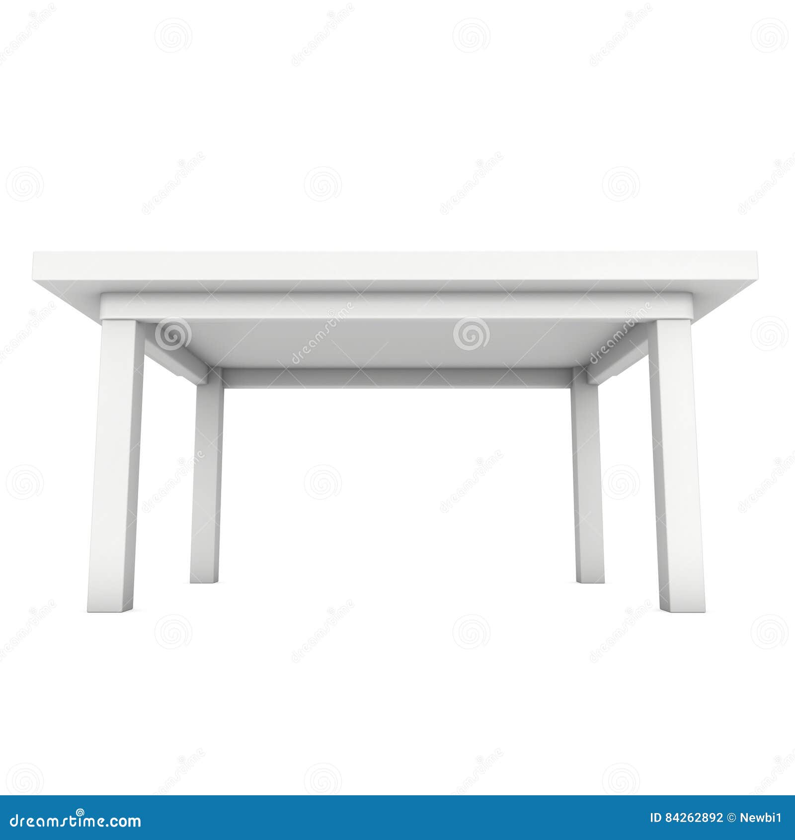 White Table 3D stock illustration. Illustration of kitchen - 84262892