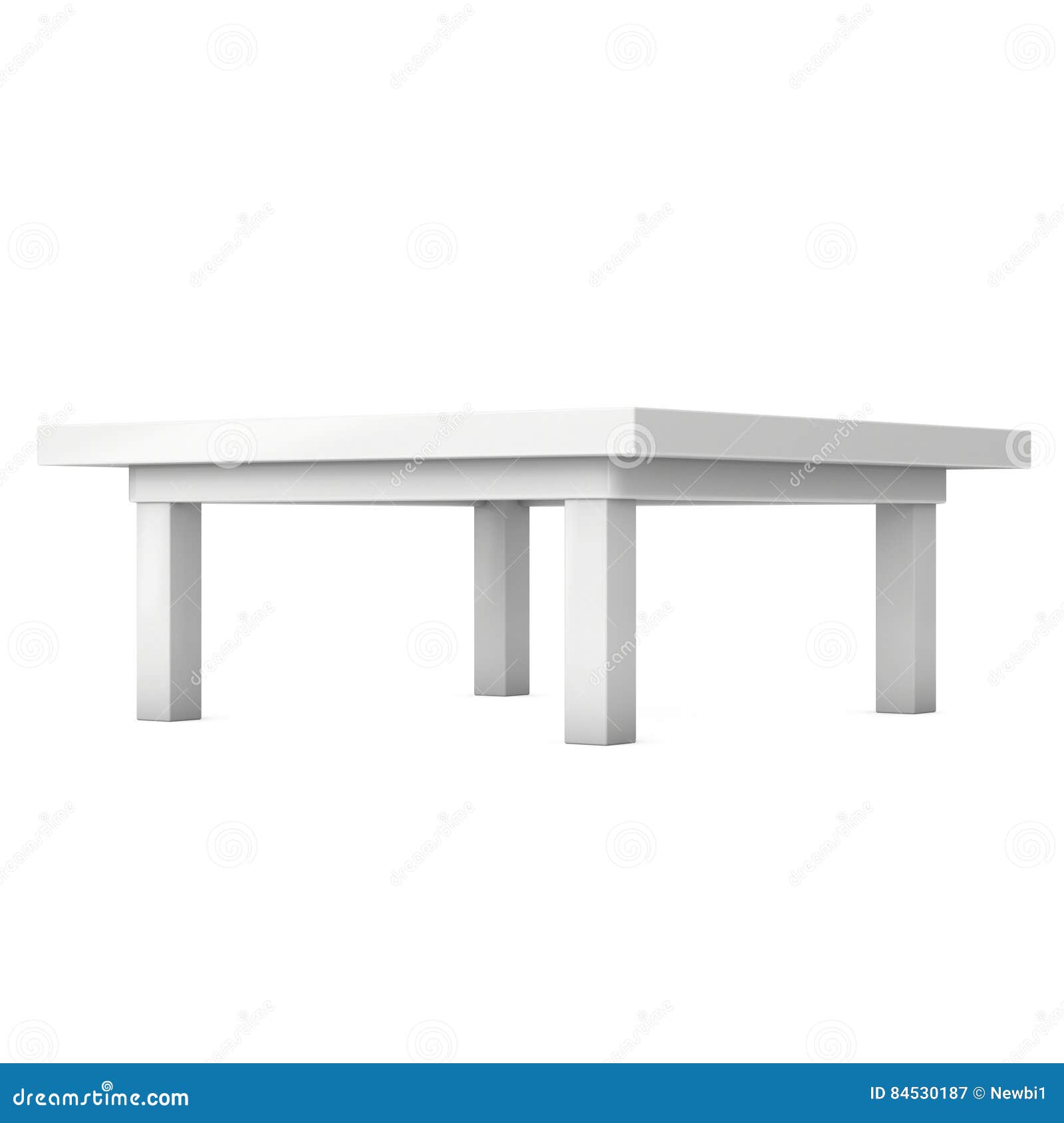 White Table 3D stock illustration. Illustration of office - 84530187