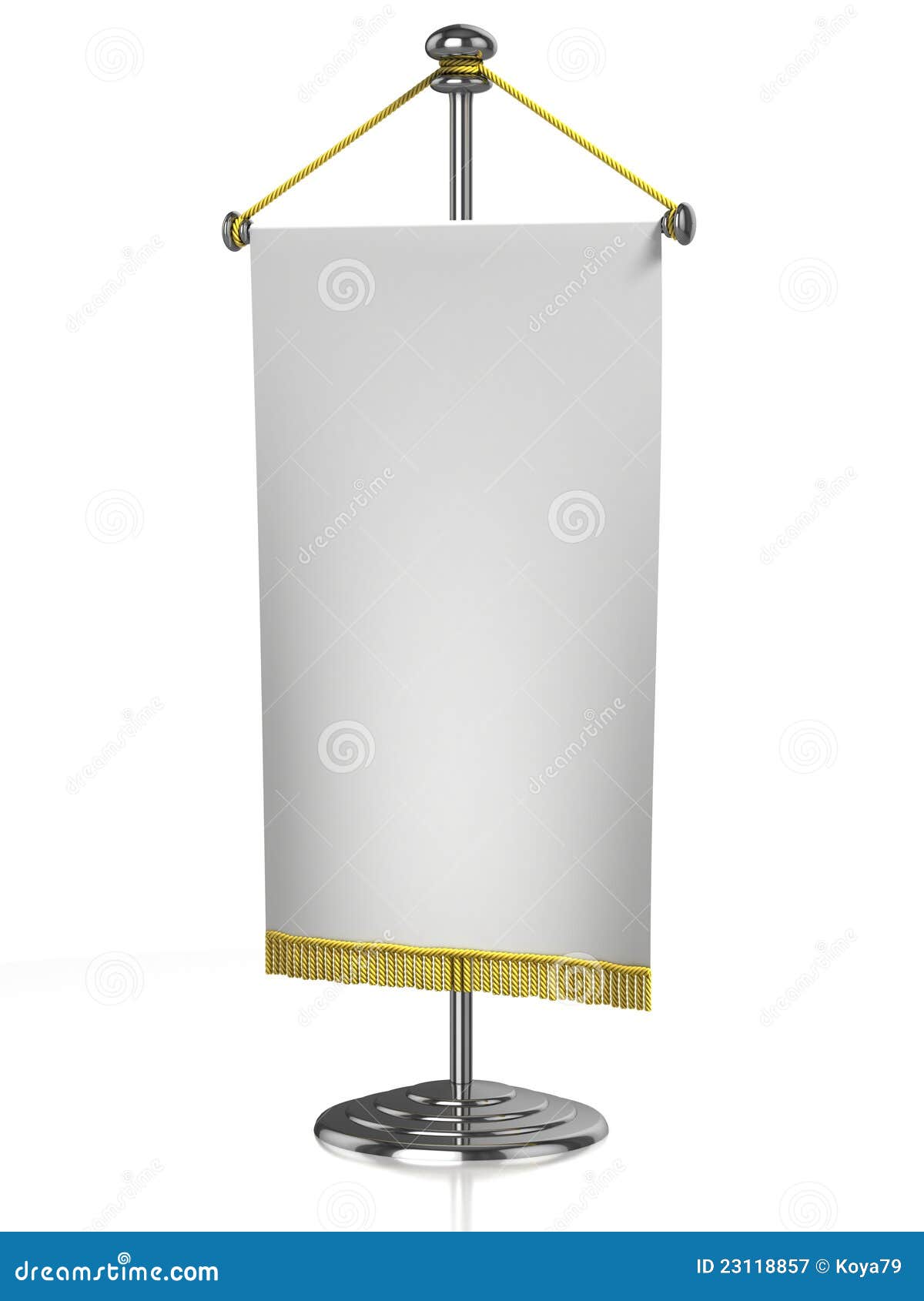 White table flag isolated stock illustration. Illustration of company ...