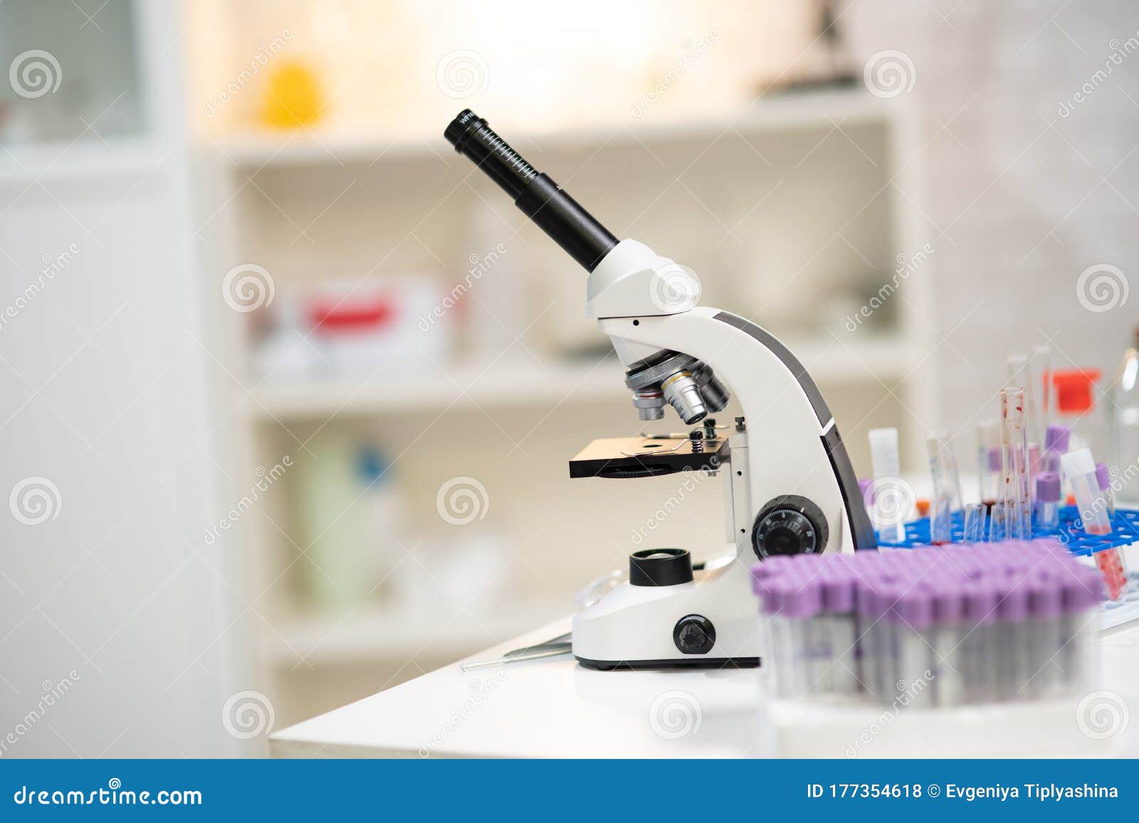 A laboratory table stock photo. Image of scientific - 177354618
