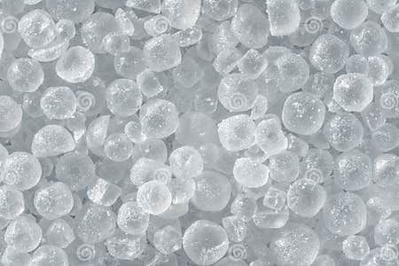 White Table Salt Crystals Under 4x Microscope Magnification, Image ...