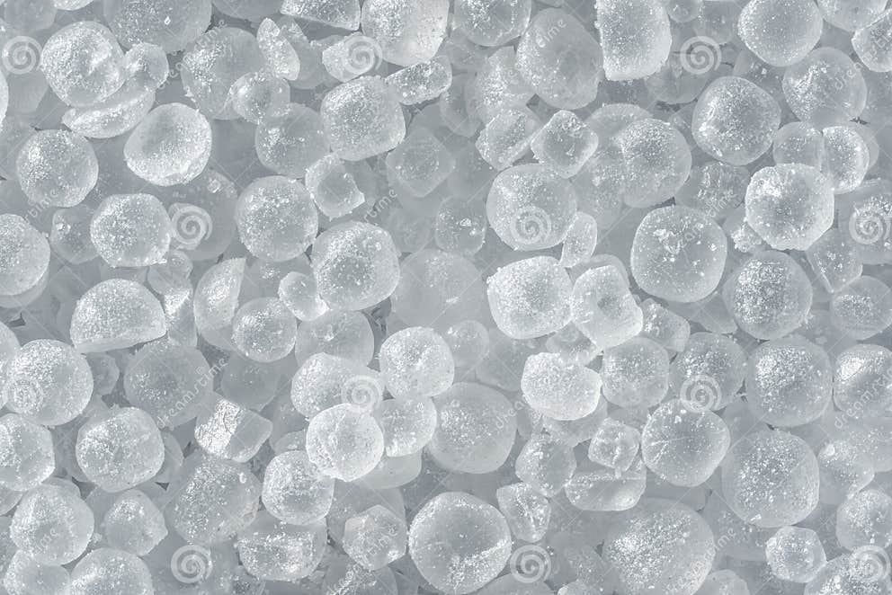 White Table Salt Crystals Under 4x Microscope Magnification, Image ...